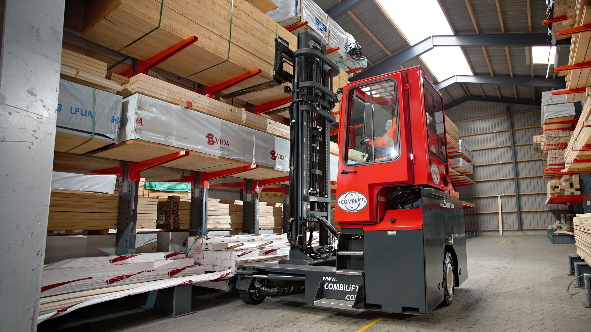 Seitenstapler, 4-Wege-Stapler, Mehrwegetechnik