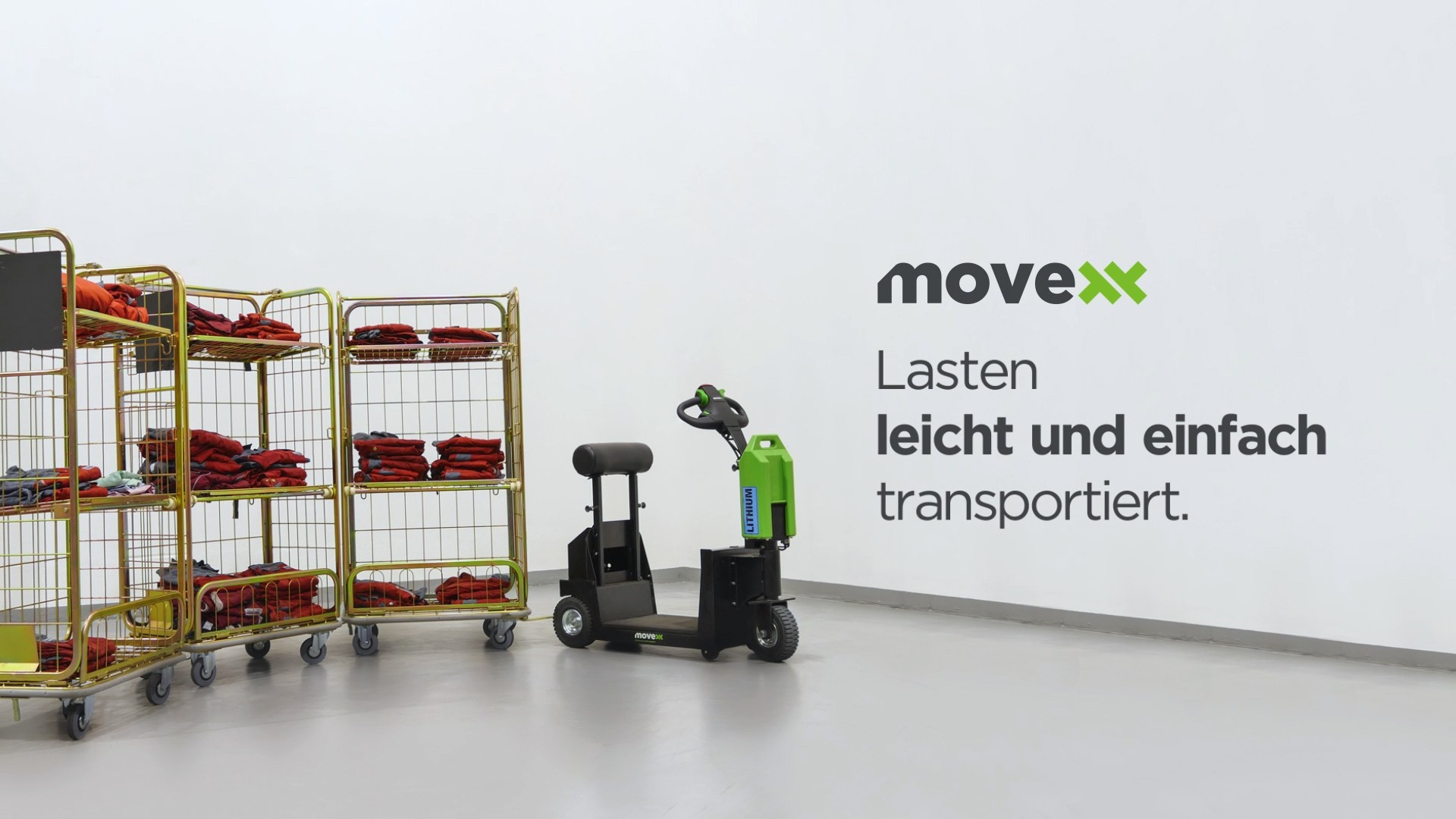 Elektrische Ziehhilfen von Movexx - Schwere Lasten leicht und einfach transportiert.