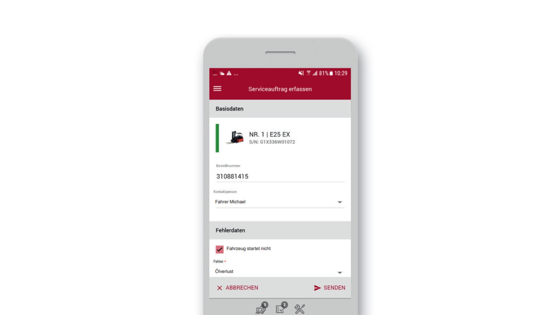 Linde Truck Call App